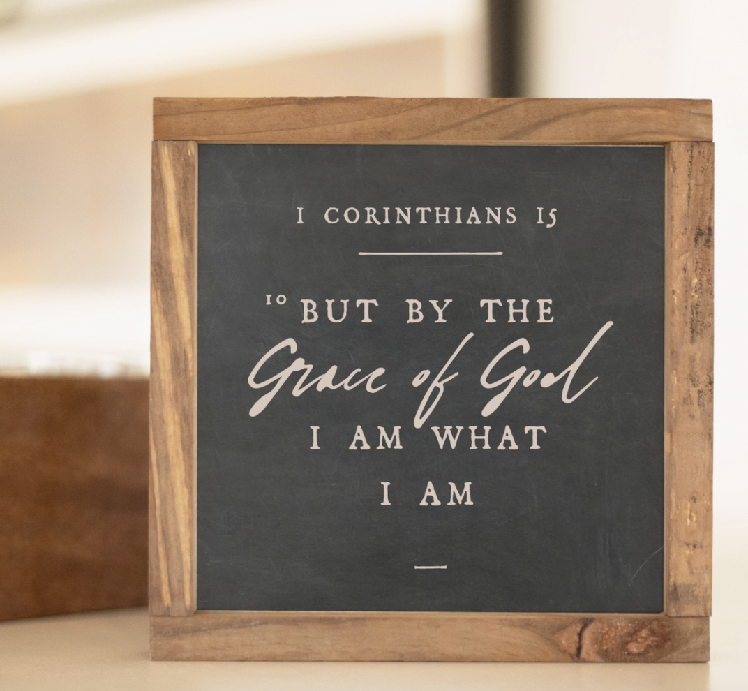 Scripture Based Sign 9x9 | R7 Reclaimed