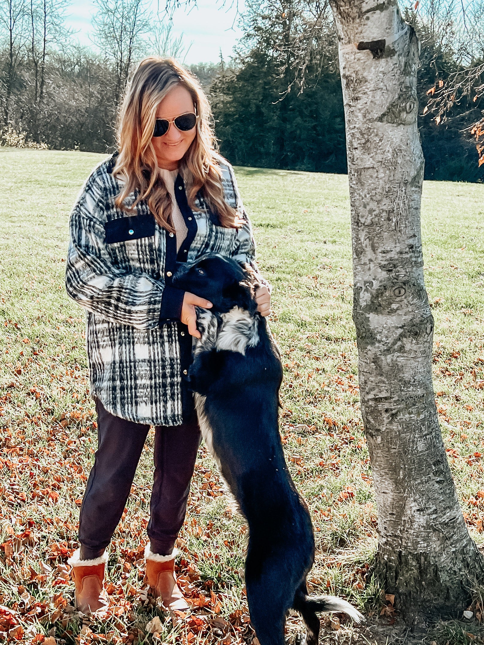 B/W Tweed Plaid Shacket | R7 Reclaimed